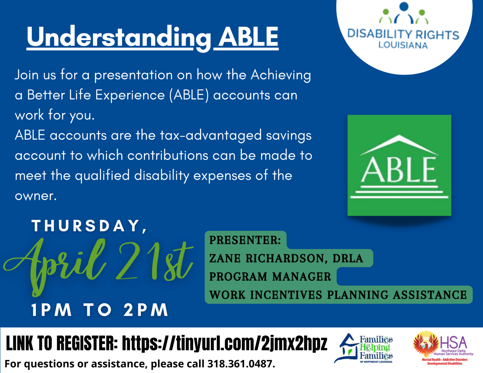 Outreach and Training - Disability Rights Louisiana